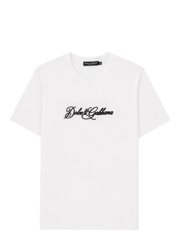 Dolce & Gabbana T-shirt In Cotone - White