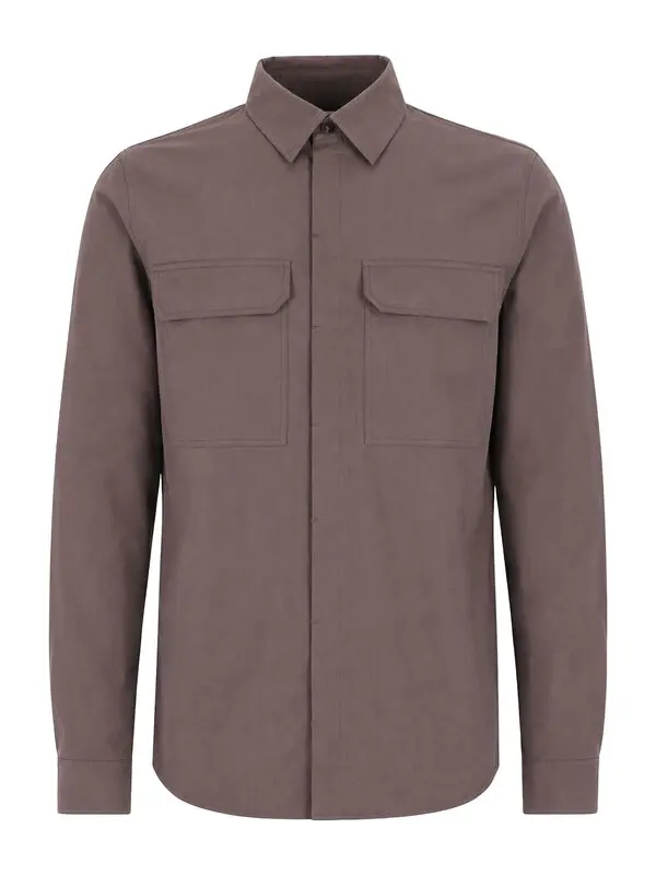 Rick Owens Work" Poplin Shirt - Brown
