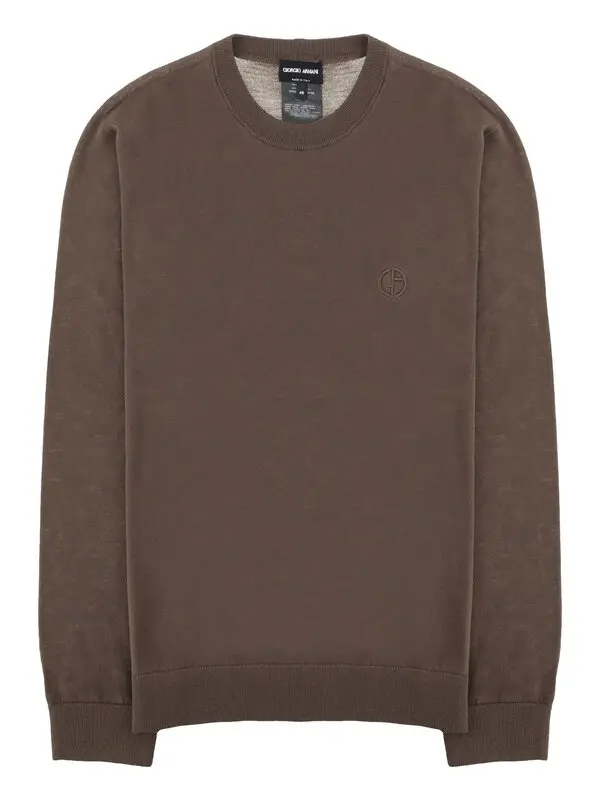 Giorgio Armani Virgin Wool Sweater - Brown
