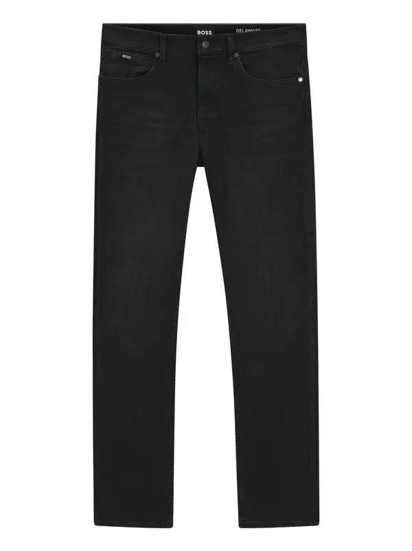 BOSS Delaware Slim-fit Stretch Denim Jeans - Dark Grey