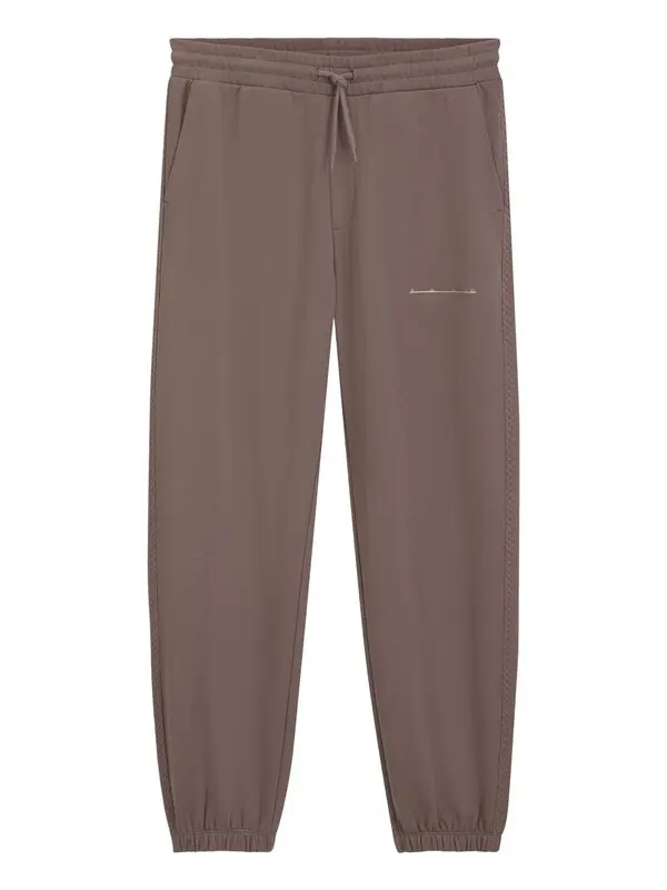 Hugo Relaxed-fit Cotton Joggers With Streetwear Logo - Brown