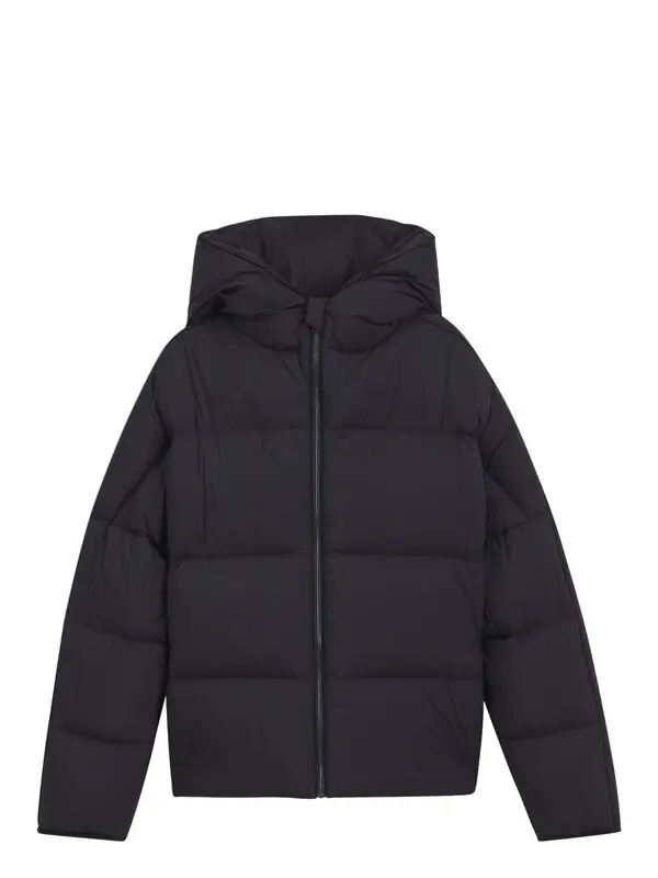 BOSS Hooded Down-filled Puffer Jacket With Batwing Sleeves - Light Blue