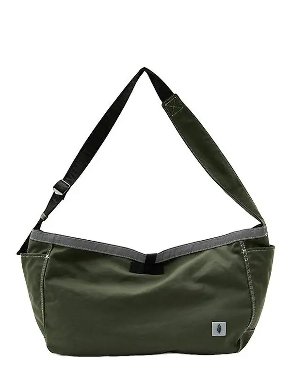 Free People Cotton Shoulder Bag With Reflective Trim - Ivy
