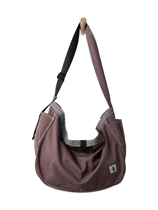 Free People Cotton Shoulder Bag With Reflective Trim - Moonscape