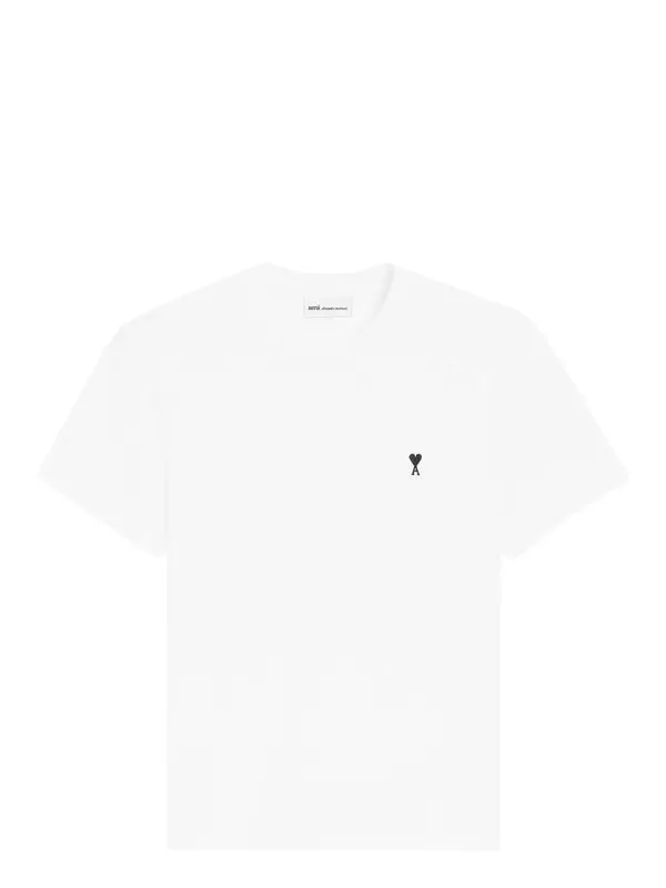 AMI Paris De Coeur Cotton T-shirt - White