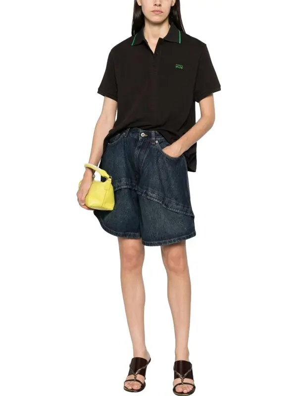 Loewe Anagram Cotton Polo Shirt - Brown