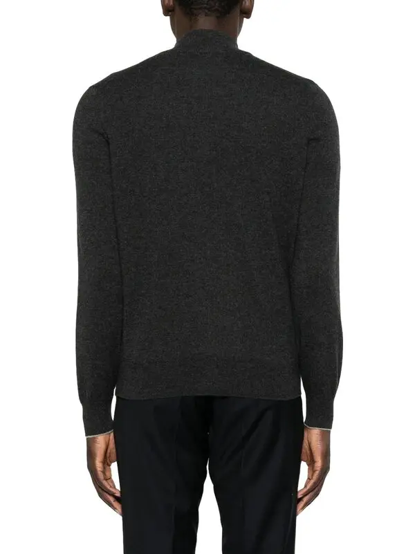 Brunello Cucinelli Cashmere Turtle-neck Sweater - Grey