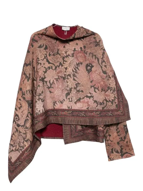 PIERRE-LOUIS MASCIA Wool Cape - Red