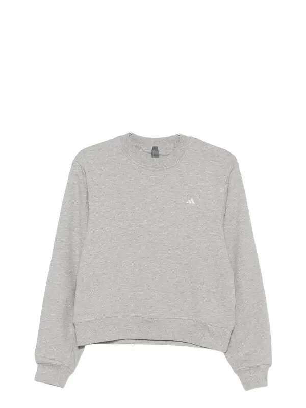 Adidas By Stella McCartney Cotton Crewneck Sweatshirt - Grey