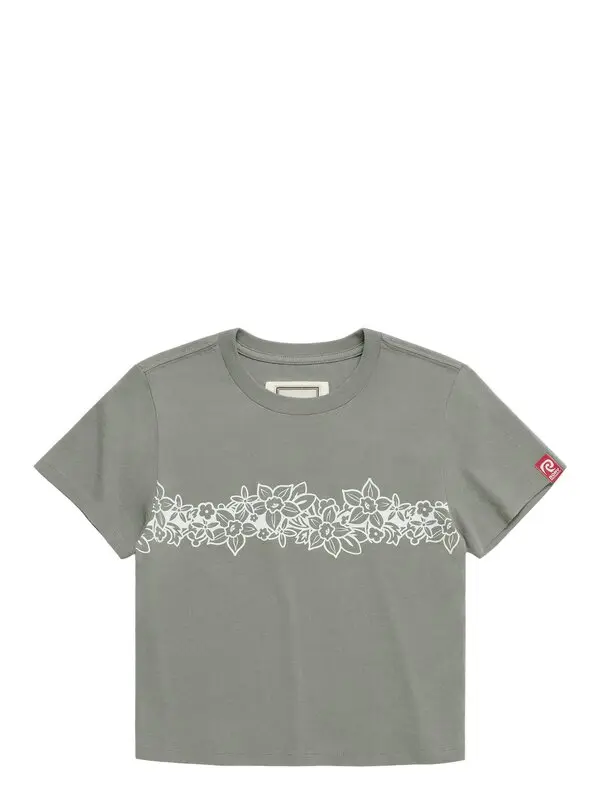 ROXY X MADHAPPY Shrunken Graphic Tee - Kelp