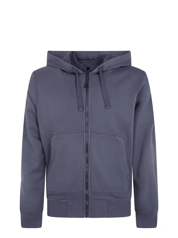 Stone Island Cotton Zip-up Hoodie - Gray
