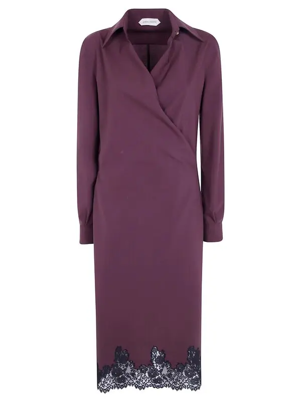 Alberta Ferretti Midi Dress - Red