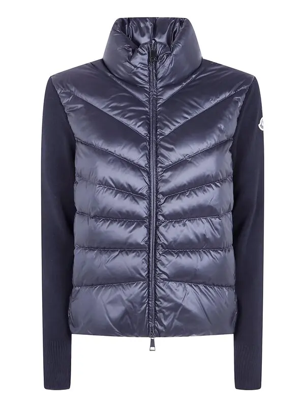 Moncler Polyamide Zip-up Cardigan - Black