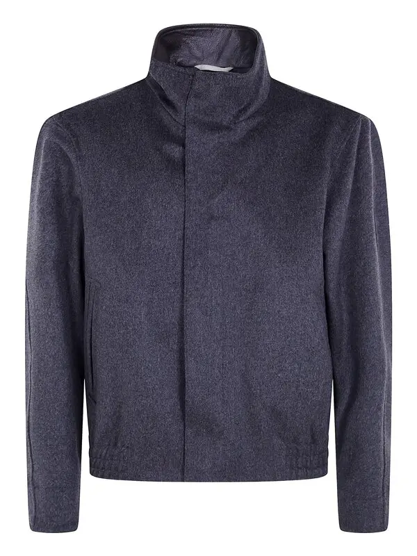LARDINI Jacket In 100% Virgin Wool - Gray