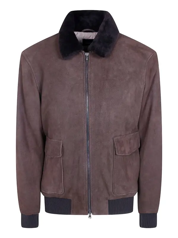 BARBA NAPOLI Jacket Aviator "boston - Brown