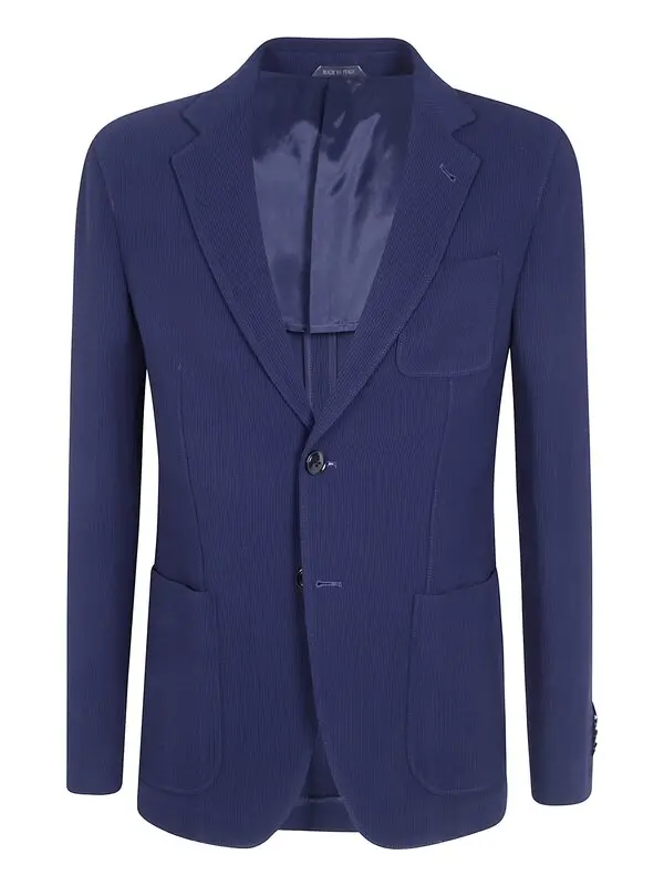 Giorgio Armani Jacket Single Breasted "night Sky - Blue