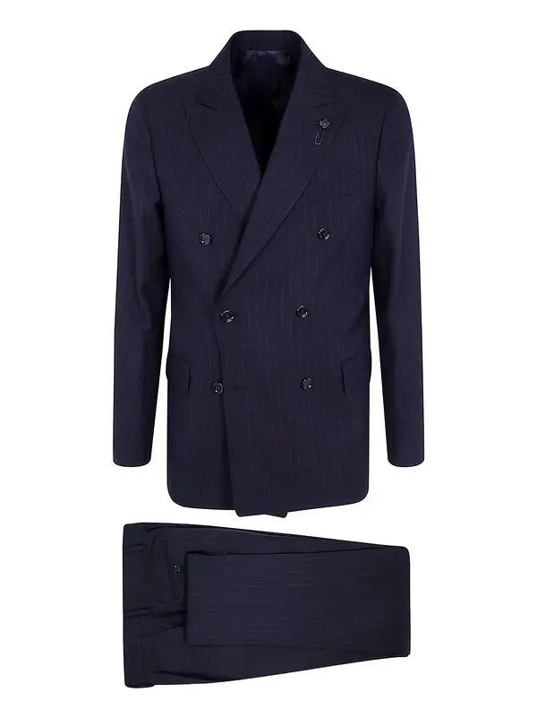 LARDINI Suit Regular Fit "iconic" Drop 7 - Gray
