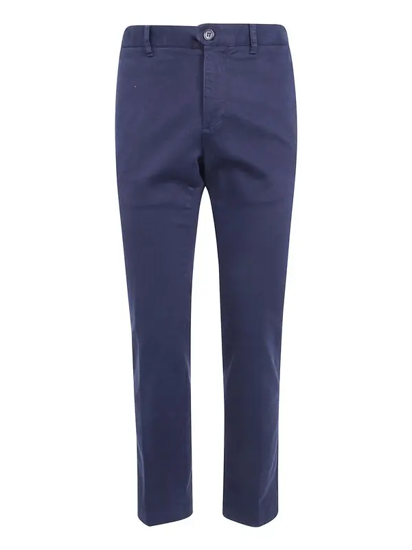 Incotex Pants Regular Fit Classic Chino - Blue