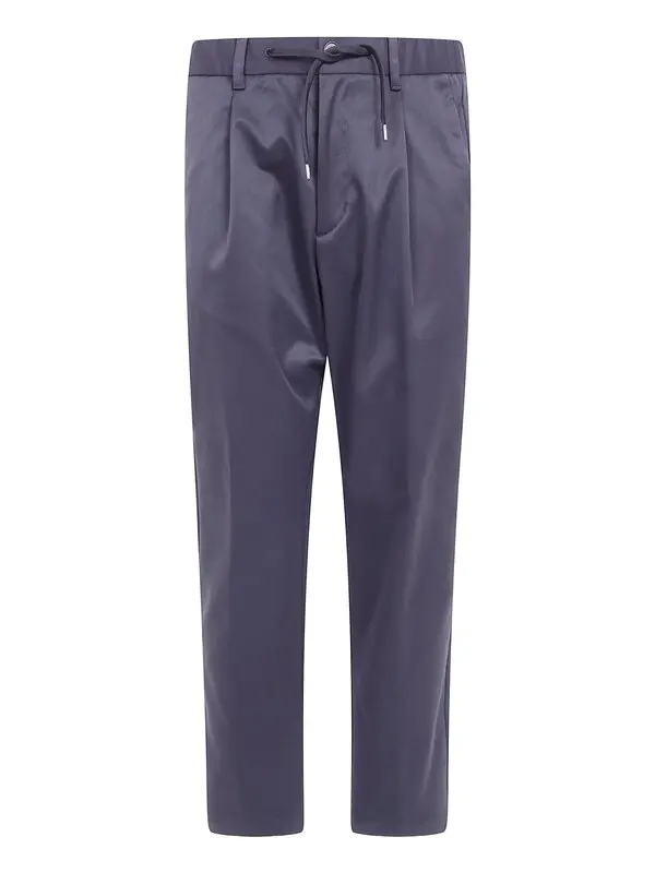 Herno Classic Pleated Trousers - Black