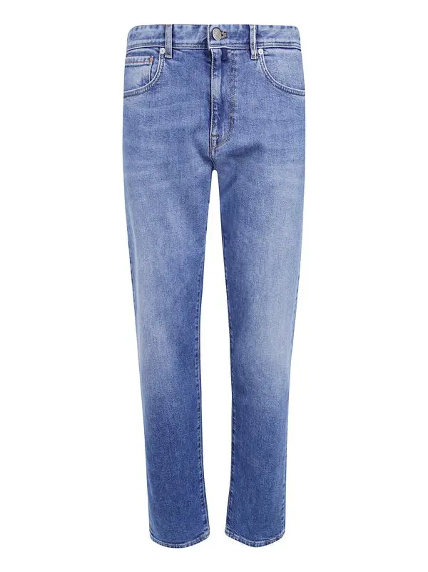 INCOTEX BLUE DIVISION Straight Fit Jeans - Blue