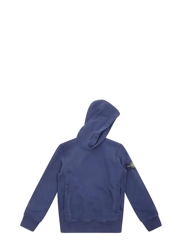 Stone Island Cotton Hoodie - Blue