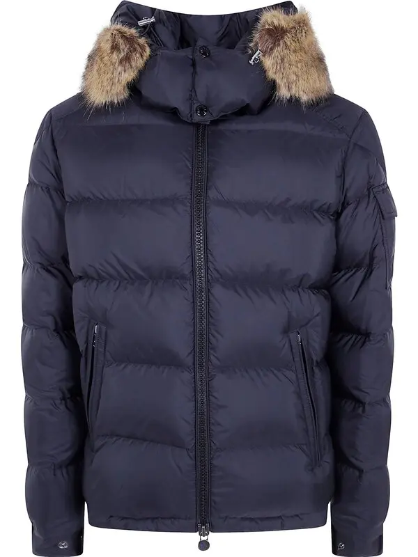 Moncler Maya Hooded Down Jacket - Black