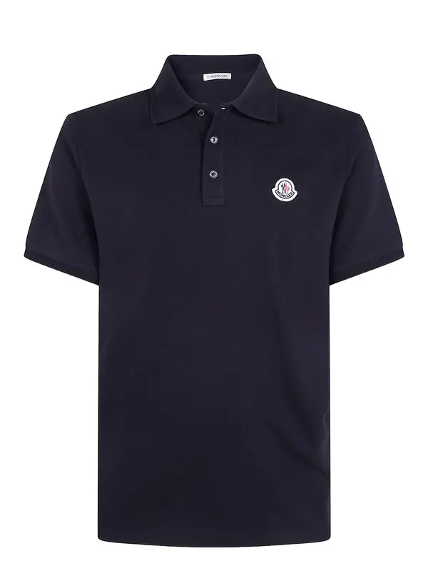 Moncler Polo Short Sleeves "l2.091.8a000.11.84556 999 - Black