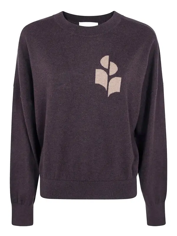 MARANT ETOILE Sweater "marisans" Cotton Roundneck - Brown