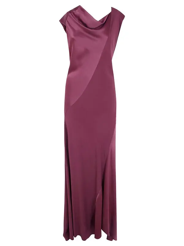 Alberta Ferretti Viscose Maxi Dress - Red