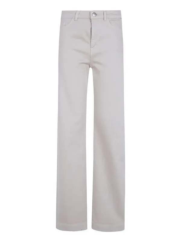 Seventy Jeans Wide Leg Cotton - White