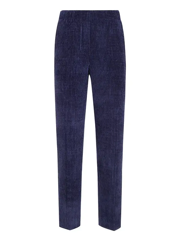 ANNECLAIRE Corduroy Trousers - Blue