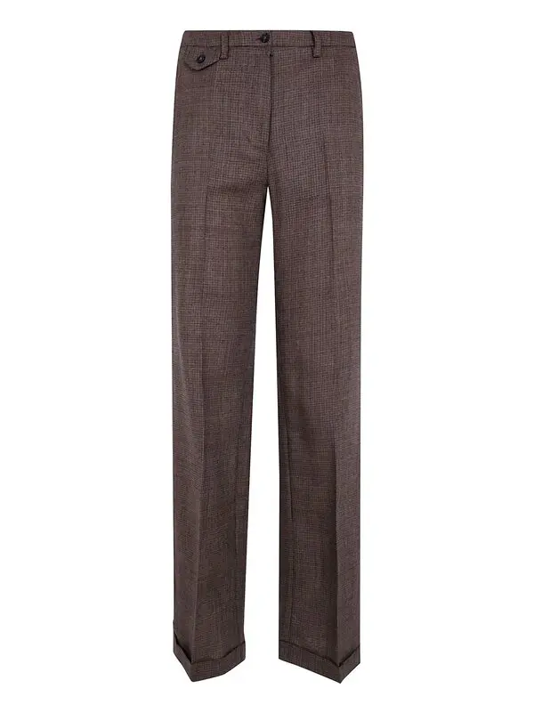 Seventy Classic Wool Trousers - Brown