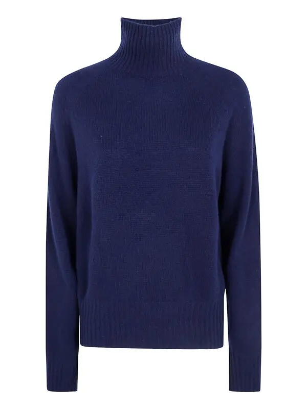 Seventy Cashmere Turtleneck Sweater - Blue
