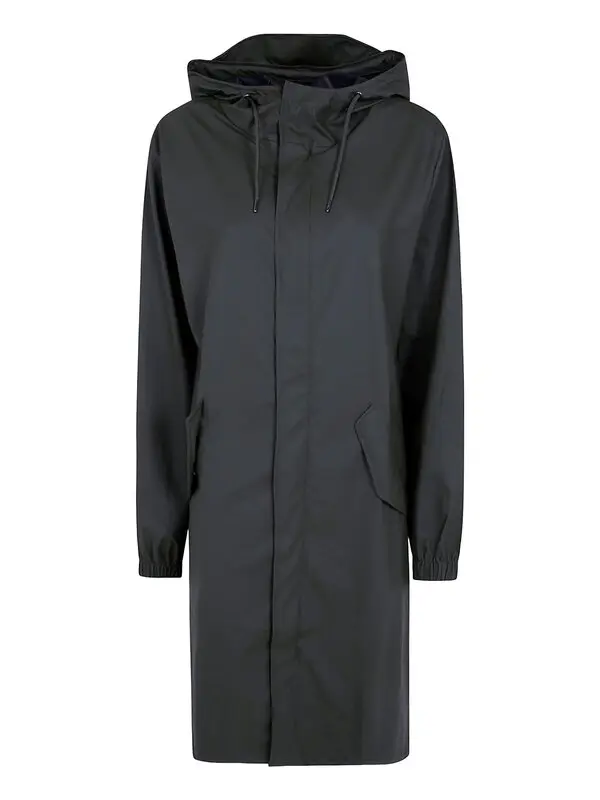 Rains Fishtail Hooded Coat - Green