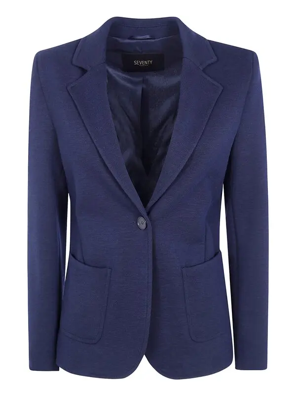 Seventy Stretch Wool Blend Blazer - Blue