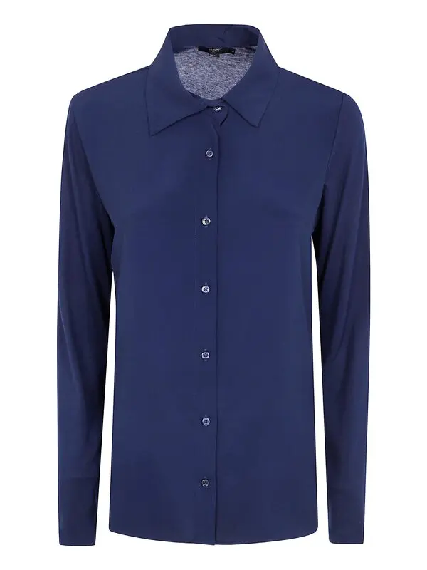 Seventy Jersey Crepe Shirt - Blue