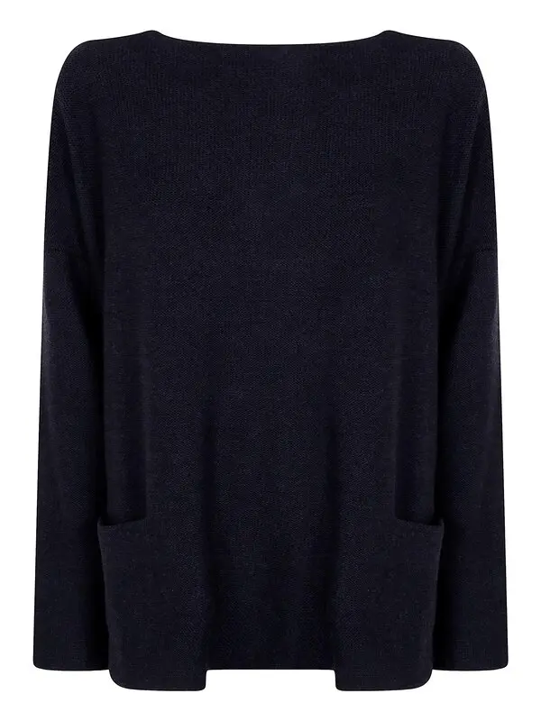 DANIELA GREGIS Sweater Pocket "5 Pockets Boatneck - Gray