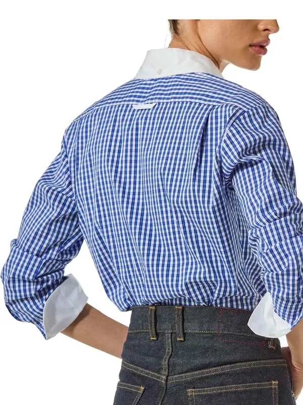 Serena Bute Cotton Johnny Shirt - Blue