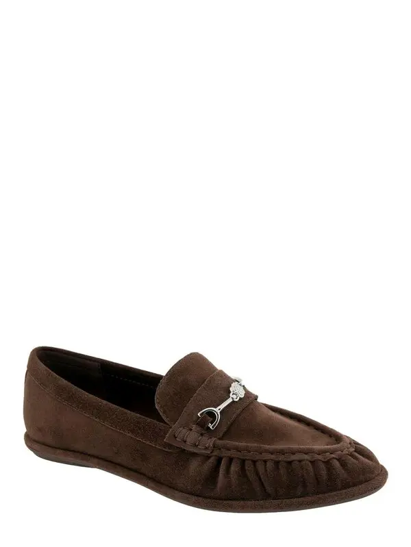 Splendid Terry Suede Loafer With Horsebit Detail - Spice
