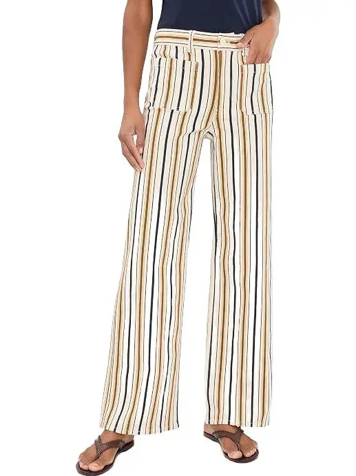 Madewell The Emmy Pants Washed Stripe - White