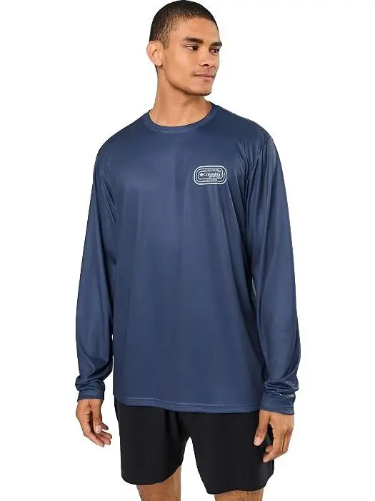 Columbia Pfg Performance Long Sleeve Graphic Tee - Black