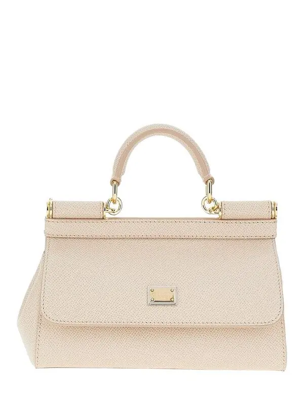 Dolce & Gabbana Dauphine Leather Small Sicily Bag - Pink