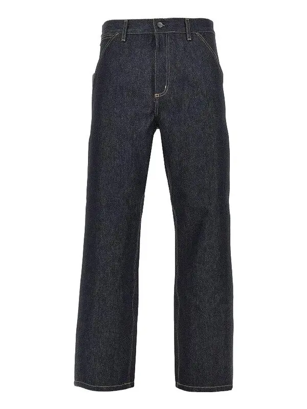 Carhartt Work In Progress Single Knee Denim Pants - Blue