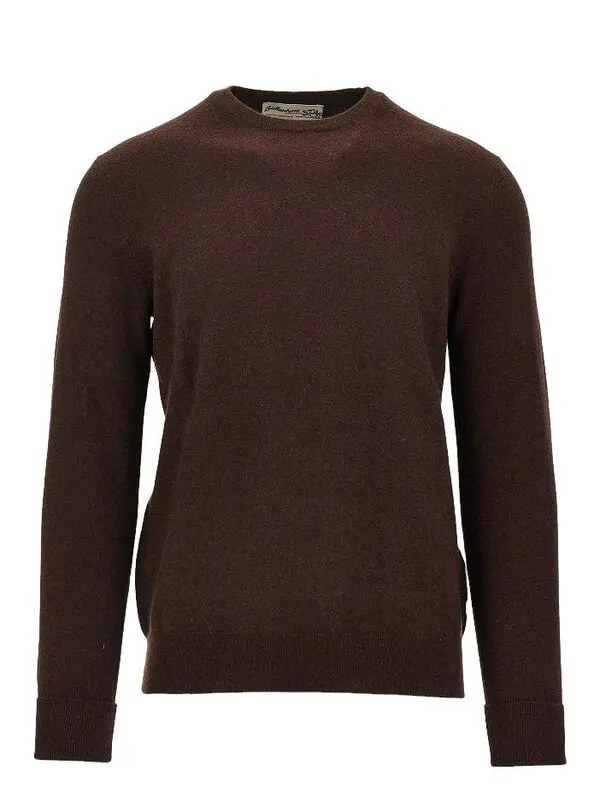 BALLANTYNE Cashmere Crewneck Sweater - Brown