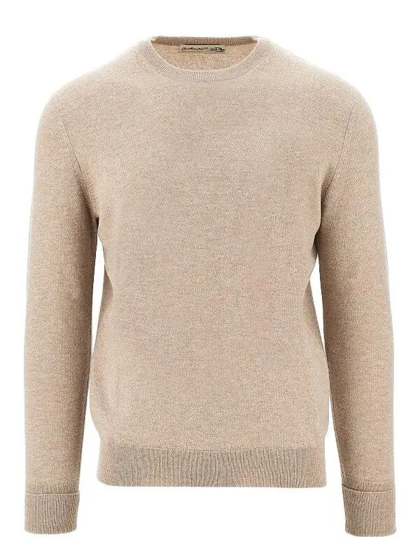 BALLANTYNE Cashmere Crewneck Sweater - Beige