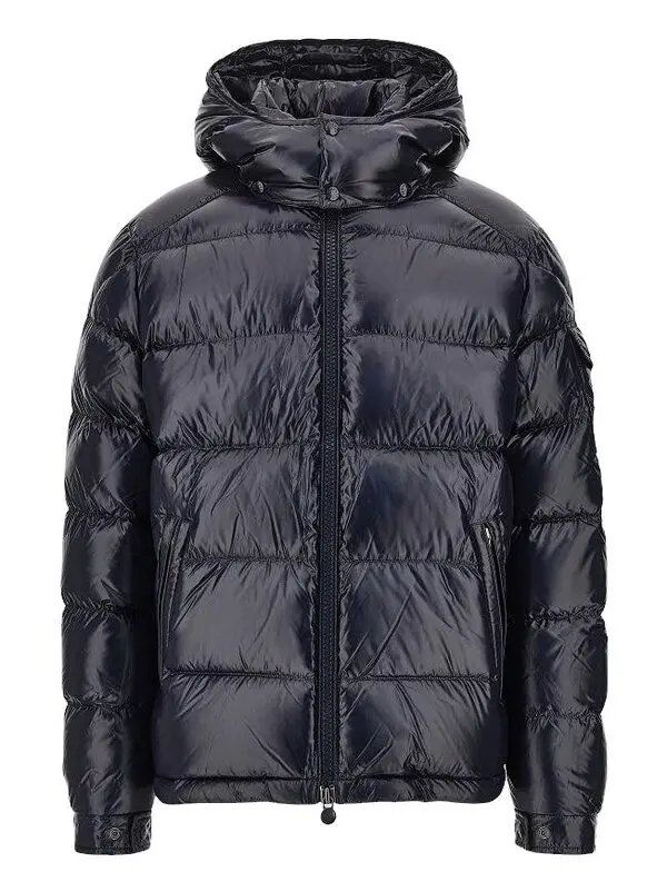 Moncler Maya Hooded Down Jacket - Blue