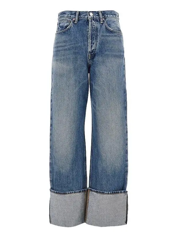 AGOLDE Cotton Denim Liberty Jeans - Blue