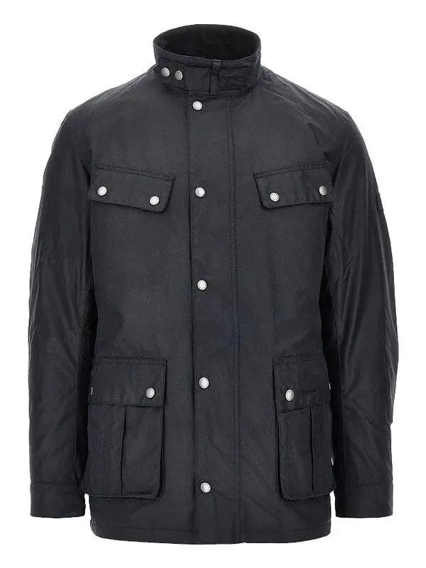 BARBOUR INTERNATIONAL Duke Waxed Cotton Jacket - Black