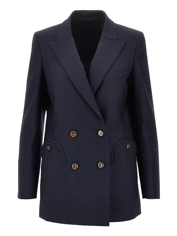 BLAZE Everyday Double-breasted Jacket - Blue