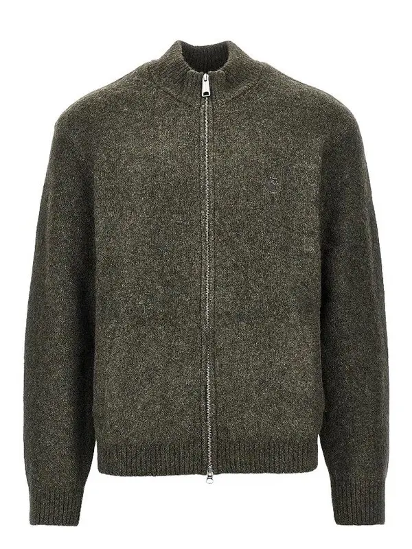 Carhartt Work In Progress Melangé Knitted Zip-up Cardigan - Green